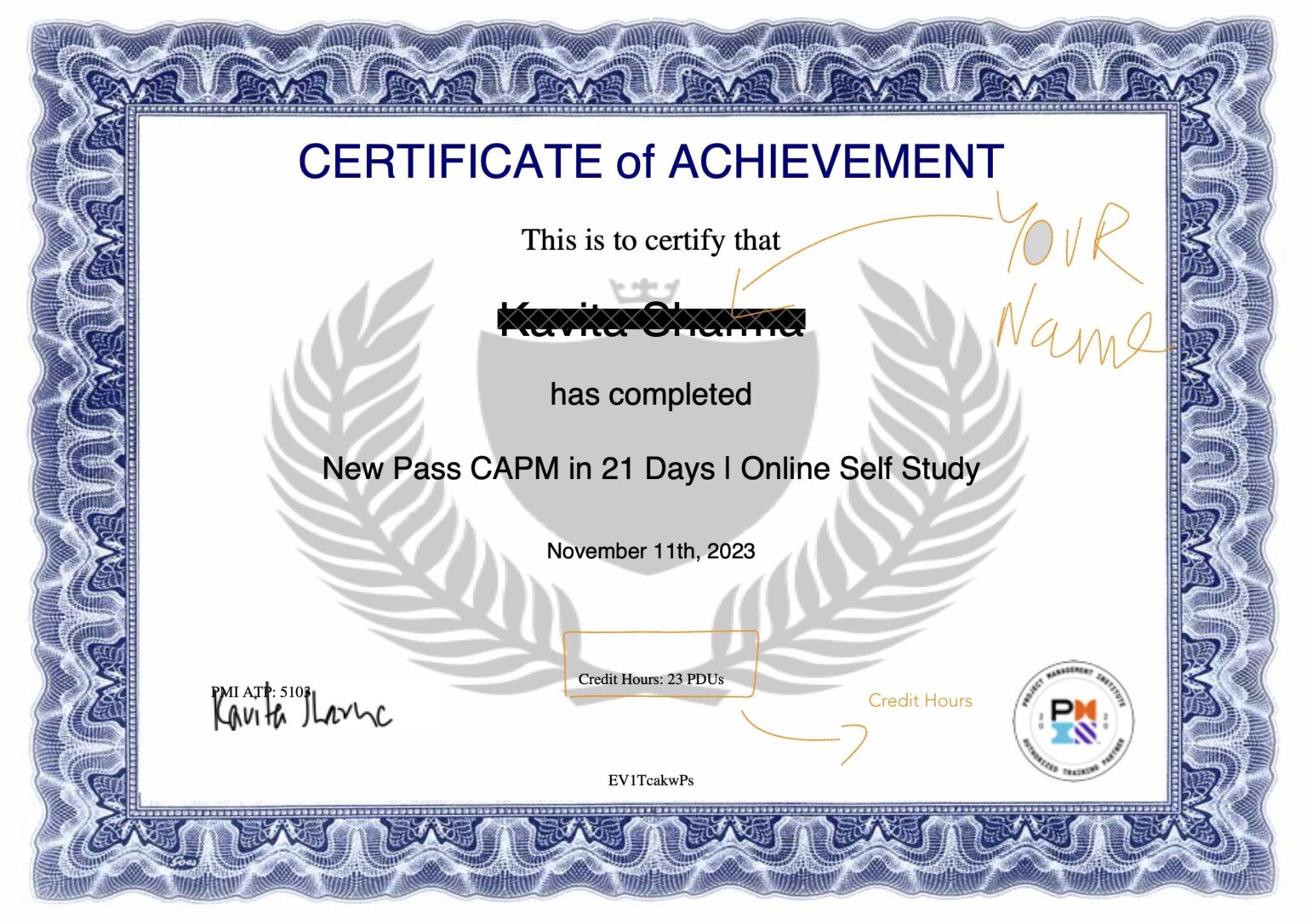 CAPM Online (Self Study) With Kavita Sharma - Kavitasharma.net